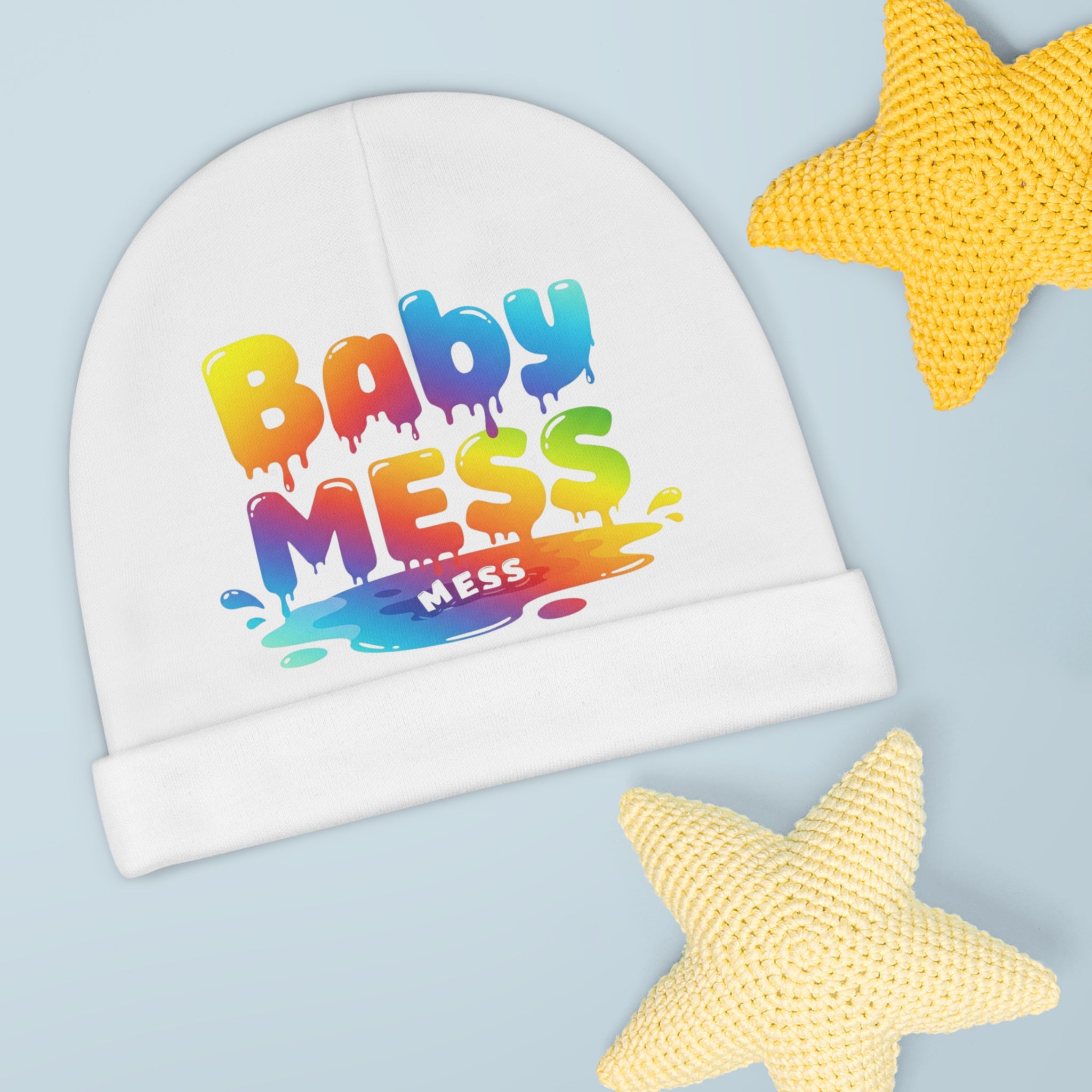 Baby Mess Rainbow Beanie – Bright & Cozy | O.W.E. – U O.W.E It To U.R.Self